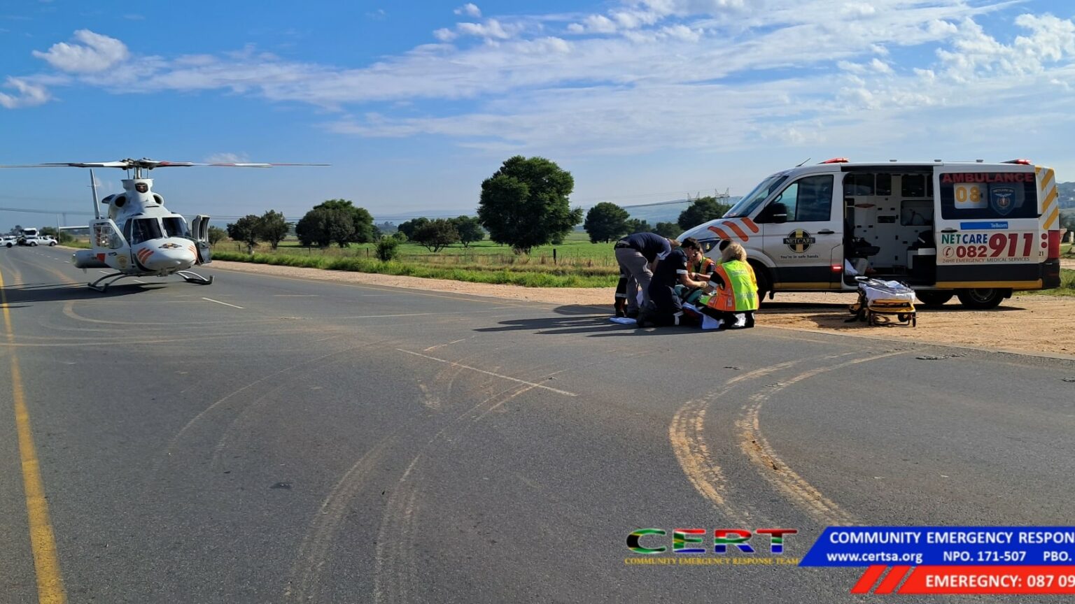 Rollover crash on the R511 near the M26 on the outskirts of Centurion ...
